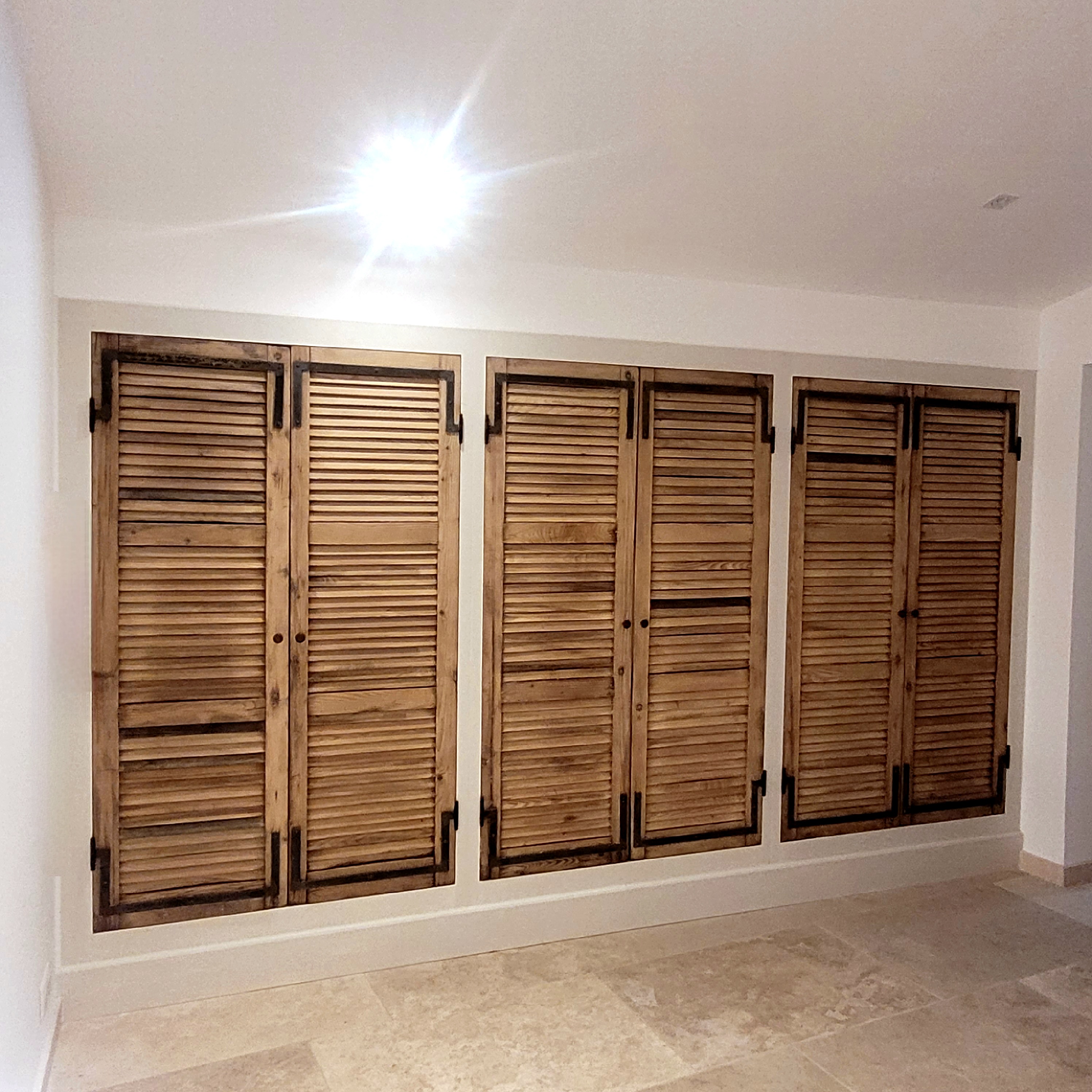 Porte Placard Bois Persienne